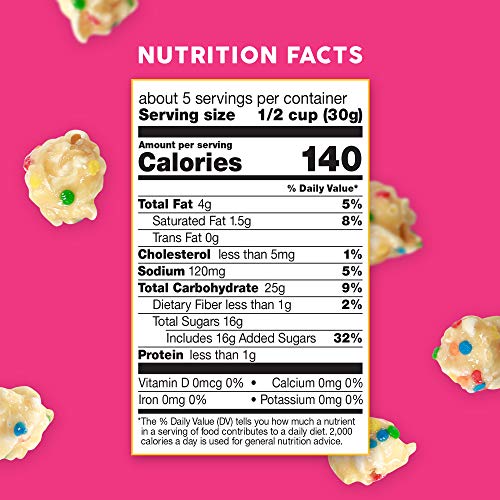 CRUNCH 'N MUNCH Birthday Cake Flavored Popcorn Clusters, 5.5 oz.