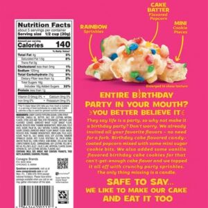 CRUNCH 'N MUNCH Birthday Cake Flavored Popcorn Clusters, 5.5 oz.