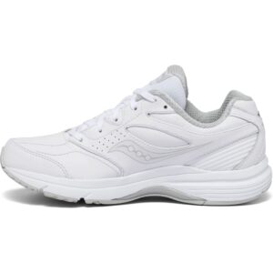 saucony women's integrity walker 3 walking shoes, white, 10 wide