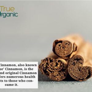 True Organic Ceylon Cinnamon Powder, 1 lb, Premium Grade Ceylon Cinnamon, Gluten Free Cinnamon Powder, Organic Cinnamon powder USDA & Kosher Certified, Non-GMO.