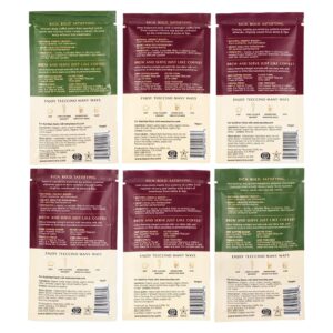 Teeccino Herbal Coffee Sampler - 6 x 30g Trial Size Chicory Coffee Alternatives - French Roast, Vanilla Nut, Hazelnut, Mocha, Maca Chocolate, Java – Prebiotic, Caffeine Free & Acid Free