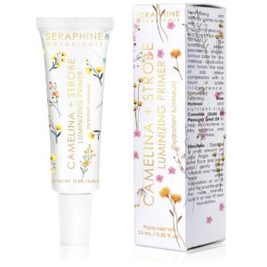 seraphine botanicals camelina + strobe - luminizing primer glow-enhancing formula 15 ml/ 0.50 oz