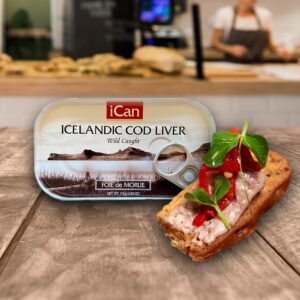 Ican Icelandic Wild Cod Liver 4.06oz/115g Pack of 3