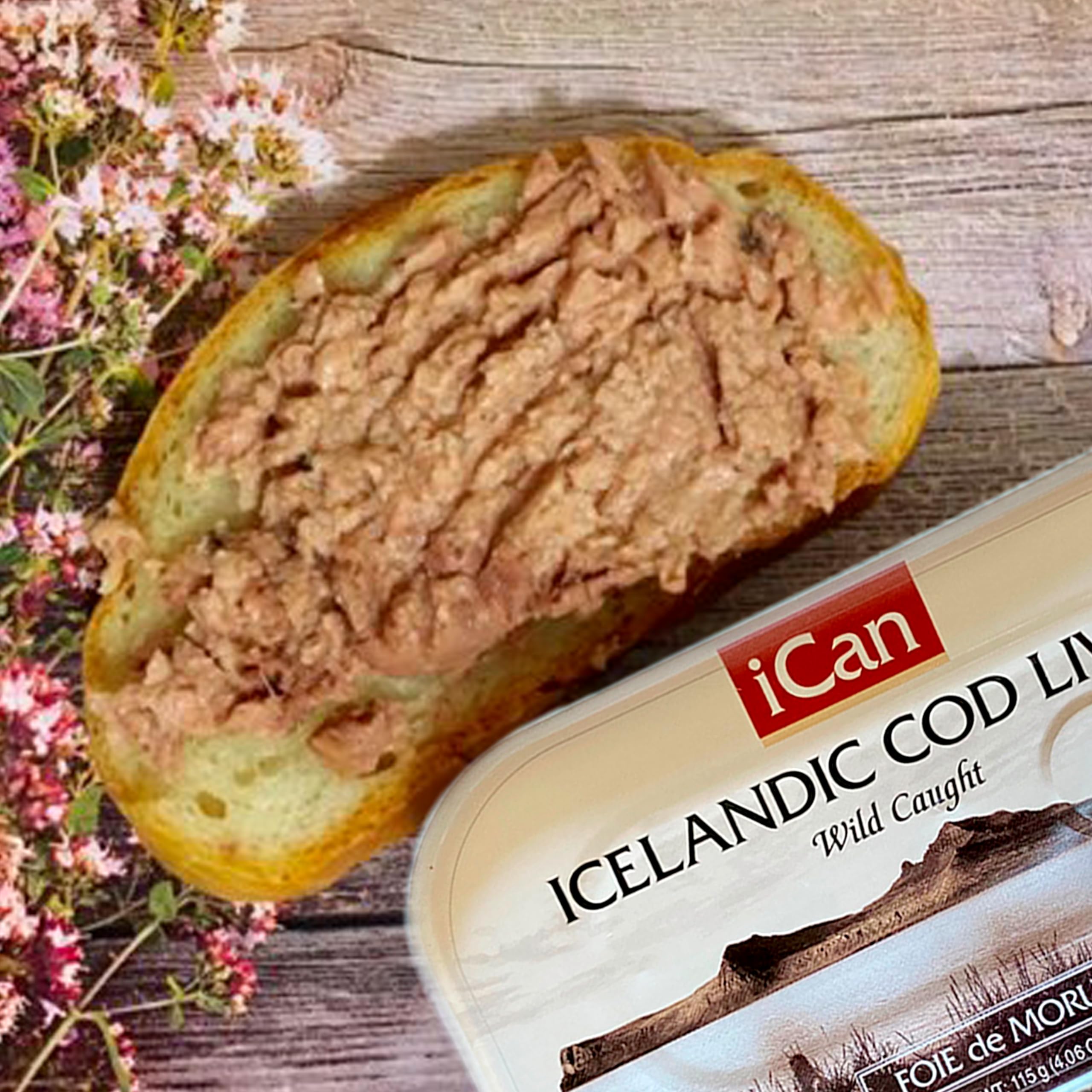 Ican Icelandic Wild Cod Liver 4.06oz/115g Pack of 3