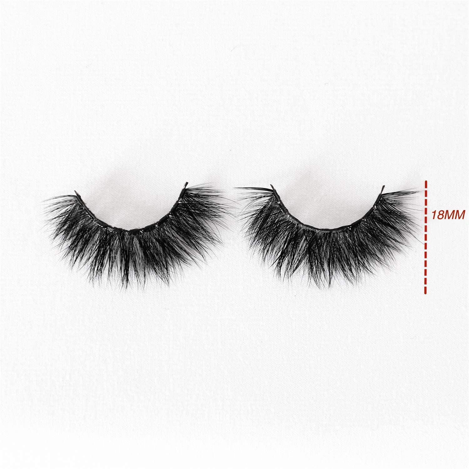 Newcally Lashes 3D Fake Eyelashes 18MM Dramatic Fluffy Faux Mink Eyelashes Pack 10 Pairs Thick Long Volume False Eye Lashes