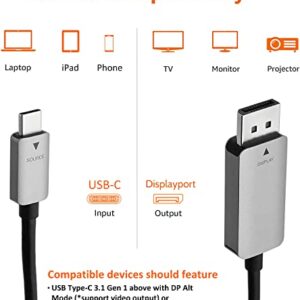 AmazonBasics Aluminum USB-C to DisplayPort Cable - 3-Foot - Amazon Vine