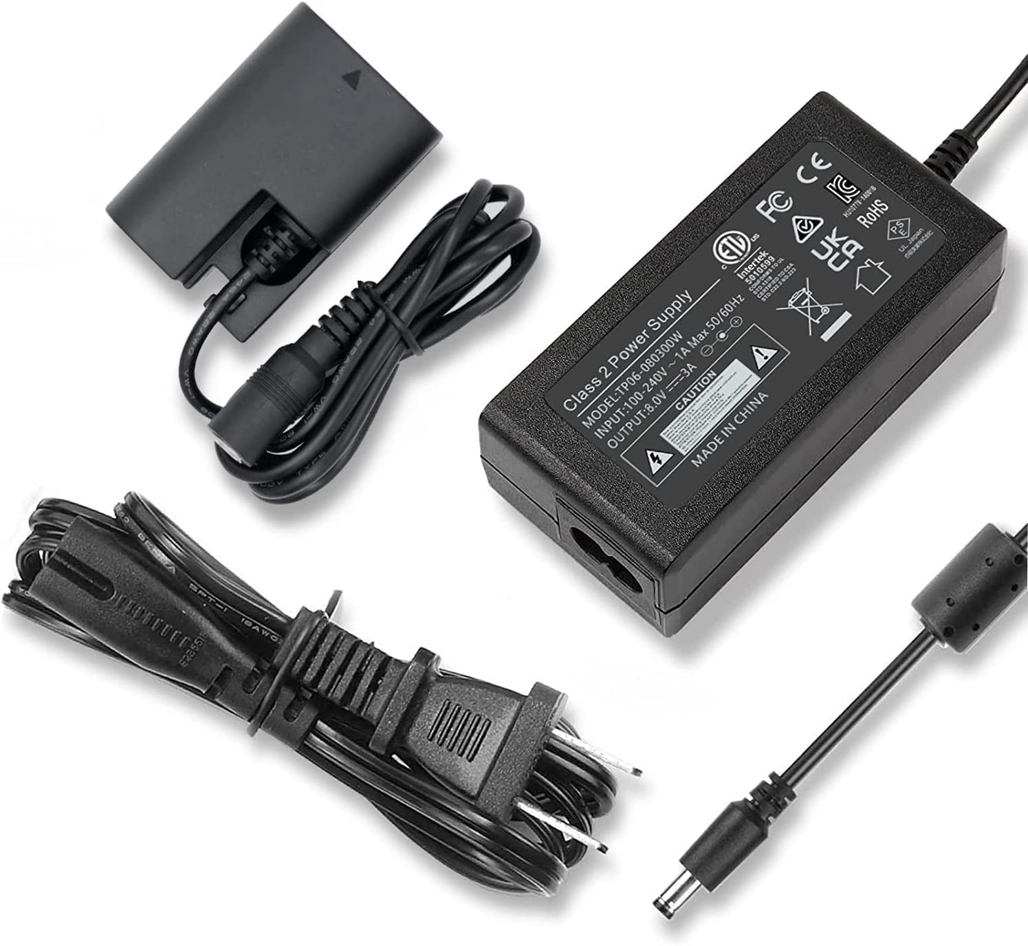 HY1C ACK-E6 AC Power Adapter LP-E6/LPE6N/LPE6NH Dummy Battery Kit for Canon EOS R, R5, R6, R7, 5D Mark III IV, 6D, 7D, R6 5D 6D 7D Mark II, 90D 80D 70D Cameras.