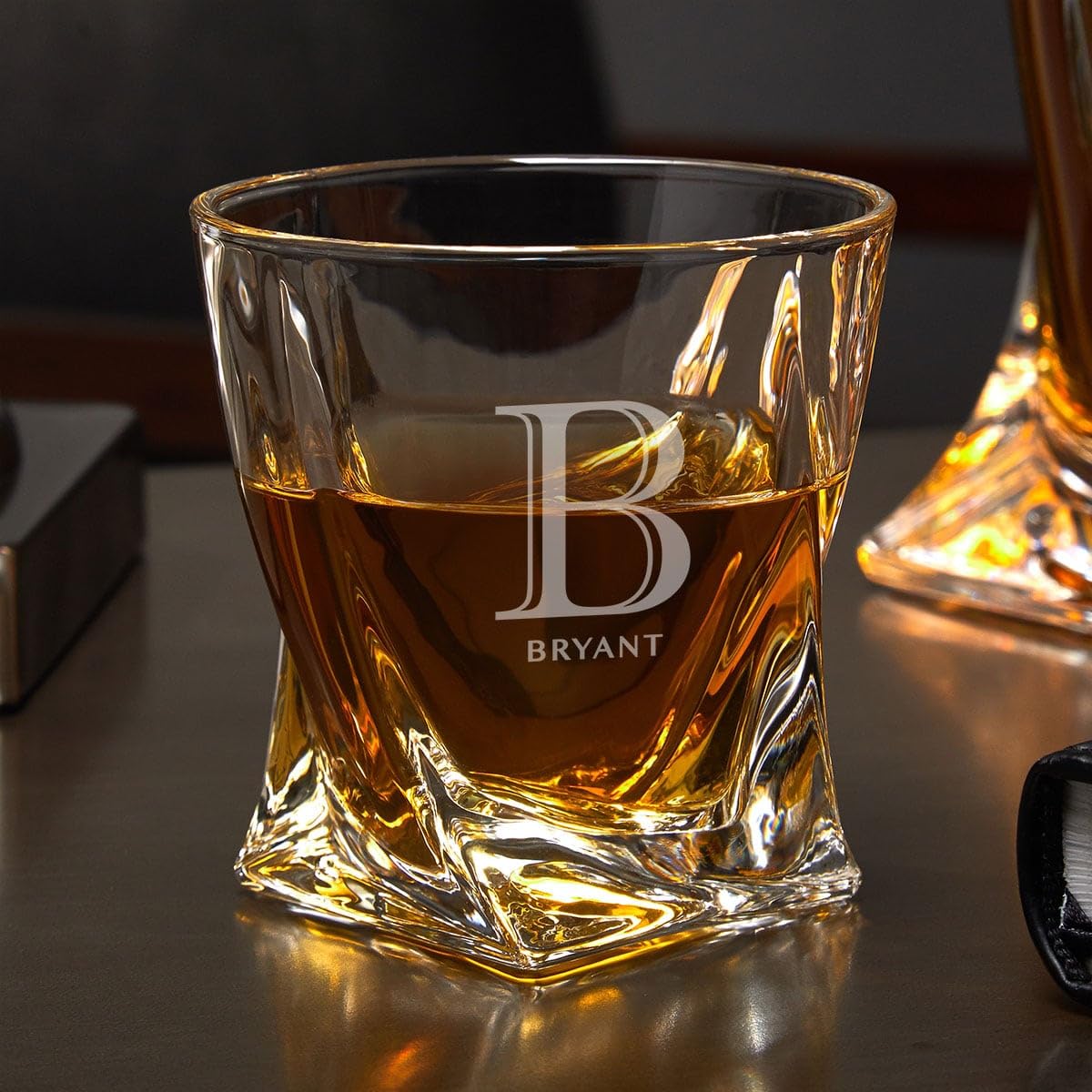 Personalized Twist Whiskey Glasses Set (Custom Product)