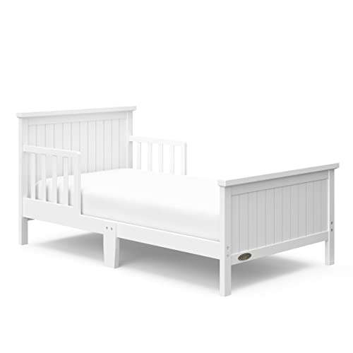 Graco Bailey Toddler Bed (White) – GREENGUARD Gold Certified, Includes Toddler Bed Rails, Fits Standard-Size Crib and Toddler Bed Mattress, JPMA Certified