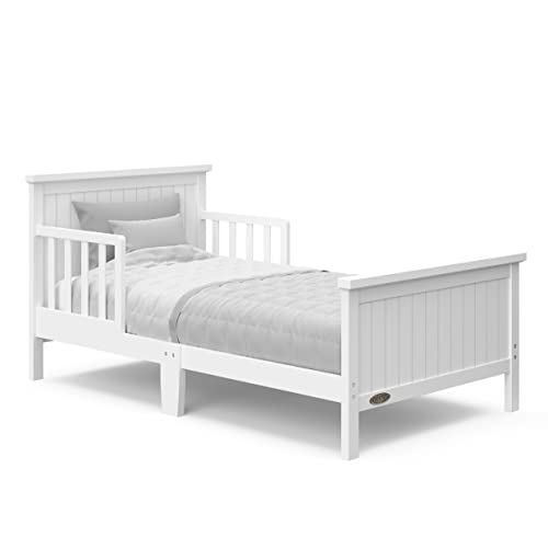 Graco Bailey Toddler Bed (White) – GREENGUARD Gold Certified, Includes Toddler Bed Rails, Fits Standard-Size Crib and Toddler Bed Mattress, JPMA Certified