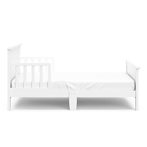 Graco Bailey Toddler Bed (White) – GREENGUARD Gold Certified, Includes Toddler Bed Rails, Fits Standard-Size Crib and Toddler Bed Mattress, JPMA Certified