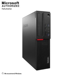 Lenovo ThinkCentre M800 Small Form Factor Desktop PC, Intel Quad Core i5 6500 up to 3.6GHz, 16G DDR4, 3T, WiFi, BT 4.0, Win 10 Pro 64-Multi-Language Support English/Spanish/French(Renewed)