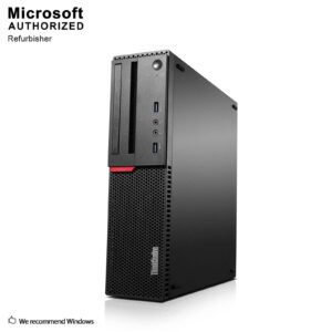 Lenovo ThinkCentre M800 Small Form Factor Desktop PC, Intel Quad Core i5 6500 up to 3.6GHz, 16G DDR4, 3T, WiFi, BT 4.0, Win 10 Pro 64-Multi-Language Support English/Spanish/French(Renewed)