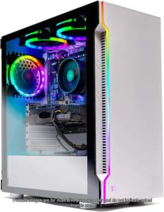 skytech archangel gaming computer pc desktop – ryzen 5 2600x 6-core 3.6 ghz, gtx 1660 6g, 500gb ssd, 16gb ddr4 3000mhz, rgb fans, windows 10 home