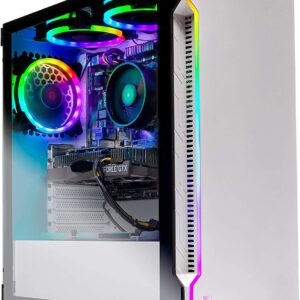 Skytech Archangel Gaming Computer PC Desktop – RYZEN 5 2600X 6-Core 3.6 GHz, GTX 1660 6G, 500GB SSD, 16GB DDR4 3000MHz, RGB Fans, Windows 10 Home