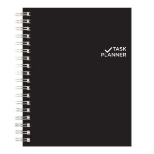 2022, Blueline Undated Task Planner, Duvet Laminated Cover, Black, 9.25" x 7.25", 270 Pages (B310.81)