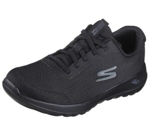 skechers women's go walk joy-ecstatic sneaker, black, 8