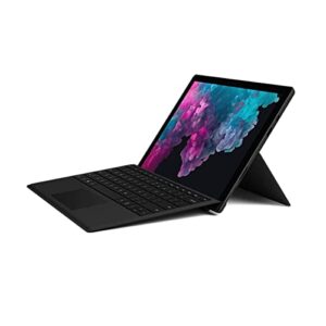 microsoft surface pro 6 (intel core i5, 8gb ram, 256gb) - microsoft surface pro black signature type cover- black (renewed)