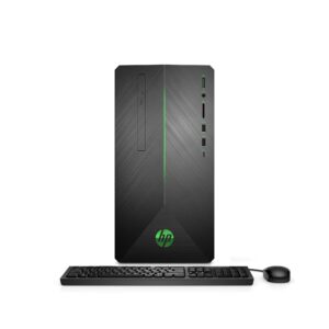 vr ready hp pavilion gaming pc desktop computer, intel core i5-9400f, nvidia geforce gtx 1660ti, 8gb ram, 256gb ssd, windows 10 (690-0073w, black)