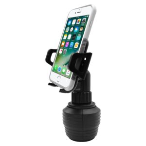 macally cup holder phone mount, [upgraded] cell phone holder for car cup holder with universal cup phone holder for iphone, samsung, smartphone - cupholder phone holder for car, truck, golf cart