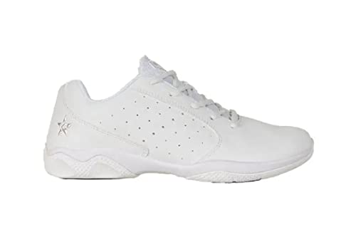 Rebel Athletic Rise Cheer Shoe, White, Size 6.5