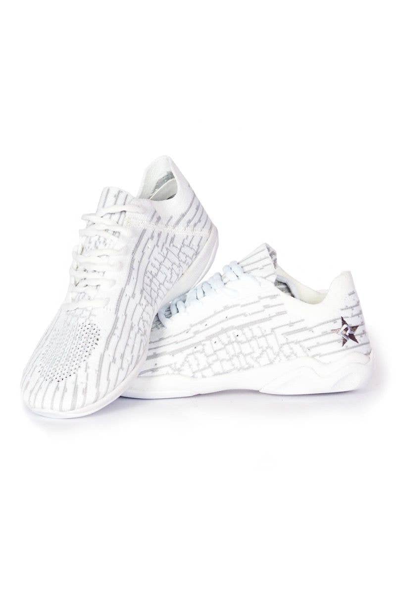 Rebel Athletic Revolt White Cheer Shoe, White, Size 6.5