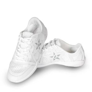 rebel athletic ruthless cheer shoe, white, 2 big kid