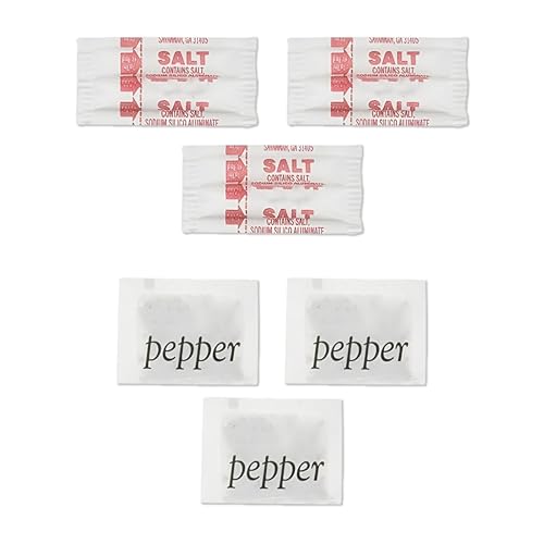 Perfect Stix - Salt and Pepper Packets-200 Salt and Pepper Packets Combo -100 of Each (200 Total Packets)