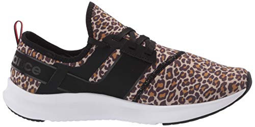 New Balance Women's Fuelcore Nergize Classic Sport V1 Sneaker, Leopard/Black, 5 Wide US