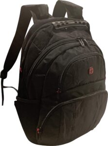 wenger tandem backpack with 16 laptop pocket and tablet pocket, black