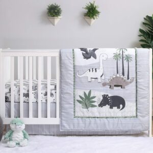 The Peanutshell Dinosaur Crib Bedding Sets for Boys - 3 Pieces