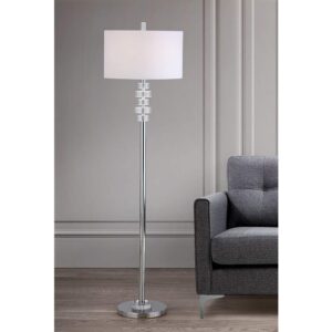 crystal floor lamp clear glam modern contemporary chrome