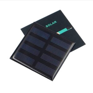 Treedix 5pcs 2V 150mA Polysilicon Solar Panel Glue Solar Cell Battery Charger DIY Solar Product Mini Small Solar Panel Module Kit Polycrystalline Silicon Encapsulated in Waterproof Resin (150mA)