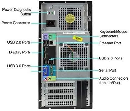 Dell Optiplex 9010 MiniTower MT Business Home Desktop Computer Tower PC Intel Quad Core i7-3770 3.40GHz, USB 3.0, WiFi, DisplayPort, DVD-RW, Windows 10 Pro 64Bit, 480GB SSD, 16GB RAM (Renewed)