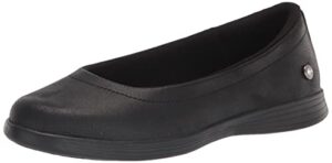 skechers women's ballet flat, black, 11