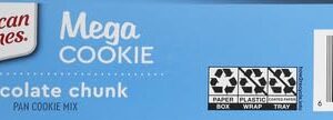 Duncan Hines Mega Cookie Chocolate Chunk Pan Cookie Mix, 7.8 oz