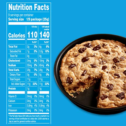 Duncan Hines Mega Cookie Chocolate Chunk Pan Cookie Mix, 7.8 oz