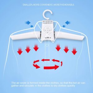 Portable Dryer, Portable Clothes Dryer, Clothes Dryer Foldable, Travel Portable Electric Clothes Drying Hanger Dryer Rack Machine Foldable Dryer Dryer Machine for Socks Bras Lingerie