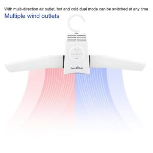 Portable Dryer, Portable Clothes Dryer, Clothes Dryer Foldable, Travel Portable Electric Clothes Drying Hanger Dryer Rack Machine Foldable Dryer Dryer Machine for Socks Bras Lingerie