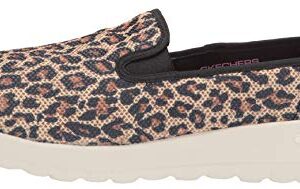 Skechers Women's Go Walk Joy - Fiery Sneaker, Leopard, 8 US