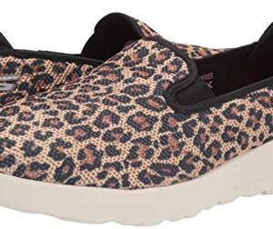 Skechers Women's Go Walk Joy - Fiery Sneaker, Leopard, 8 US