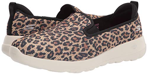 Skechers Women's Go Walk Joy - Fiery Sneaker, Leopard, 8 US