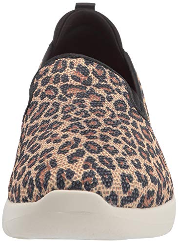 Skechers Women's Go Walk Joy - Fiery Sneaker, Leopard, 8 US