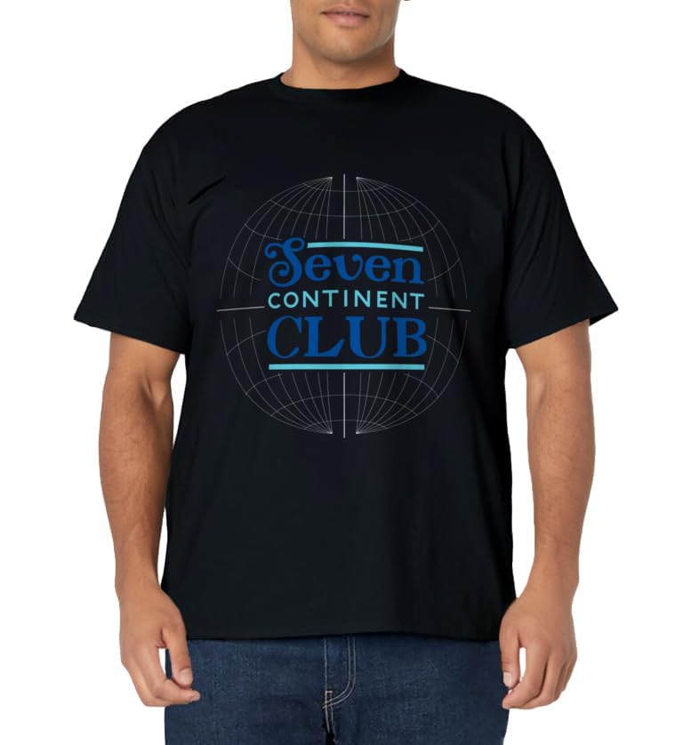 Seven Continent Club Blue T-Shirt