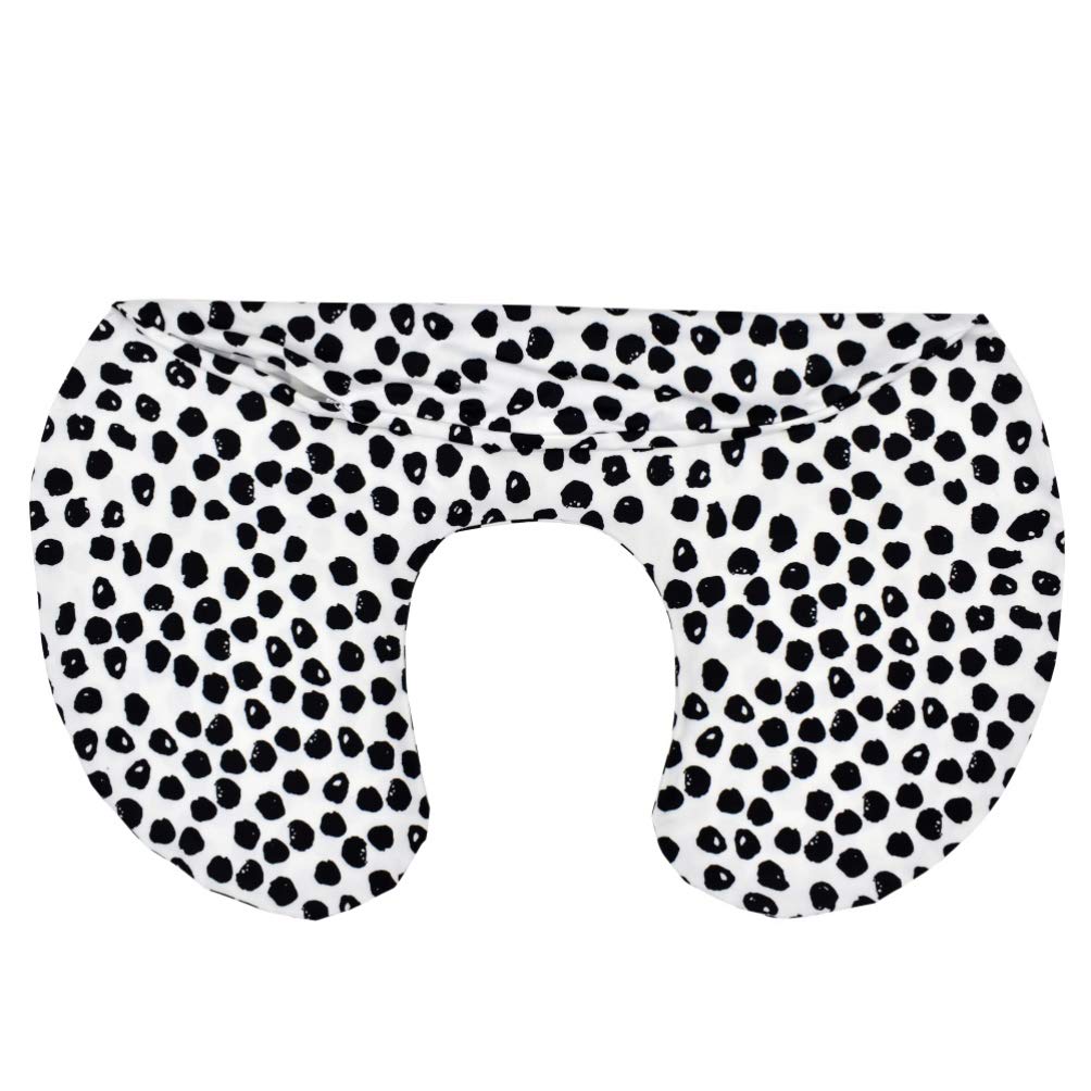 FENICAL Multifunctional Nursing Pillow Covers Slipcover U Maternity Breastfeeding Newborn Cushion Covers Infant Feeding Cushion Covers - Black Dots