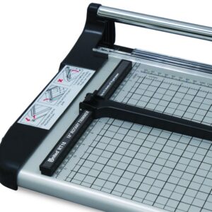 United RT18 Commercial Rotary Paper Trimmer, Sturdy Metal Base, 18" Cut Length, 15 Sheet Capacity, Office and Crafts