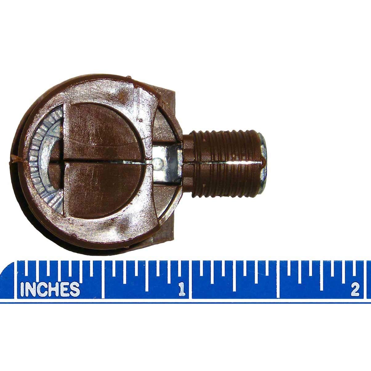 Brown Quickloc Flanged Fasteners for Face 25mm Boring Furniture Connectors (Set of 8) Sauder Titus