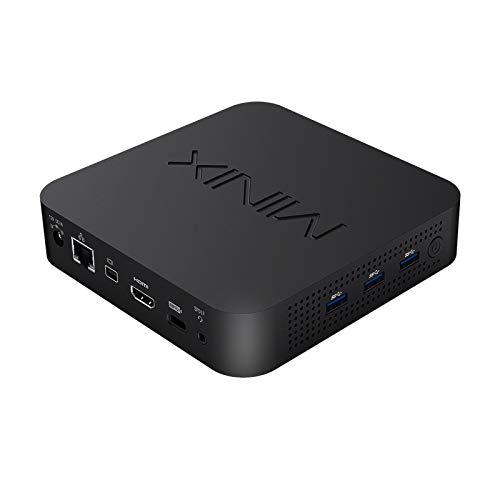 MINIX NEO J50C-4 Max, 8GB/240GB Intel Pentium Silver Mini PC with Windows 11 Pro (64-bit) [Dual-Band Wi-Fi/Gigabit Ethernet/4K @ 60Hz/Triple Display/USB-C/Auto Power On/Vesa Mount]