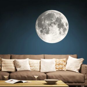 Zulux 3D Moon Lamp – 10” LED Moon Light Lamp Luna Moon Lamp with Remote Control and 12 Moon Phases, 3D Moon Night Light Moon Wall Light Best Birthday Christmas Gifts for Kids