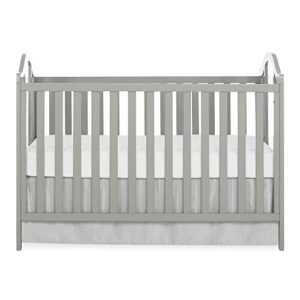 Dream On Me Pacific Acrylic Convertible Crib In Cool Grey, Greenguard Gold Certified, Made Of Durable And Sustainable Pinewood, Three Mattress Height Settings